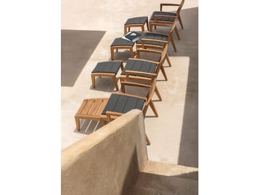RIBOT Teak garden armchair By Ethimo | design Marc Sadler