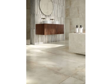 RETRO PURE Porcelain stoneware wall/floor tiles with marble effect By ...