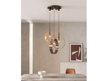 LED LOOP S3 LED Pendelleuchte aus Metall By RIFLESSI