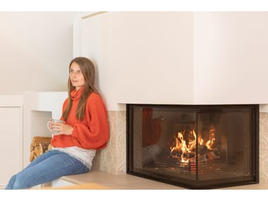 RII Caminetto a legna angolare By RUEGG