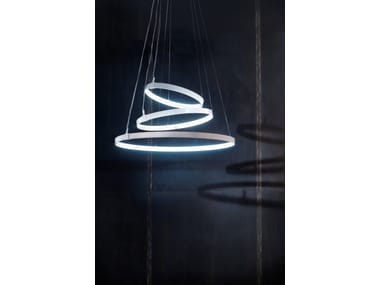RINGS ORIZZONTALE LED aluminium pendant lamp By ZAVA | design Valerio ...