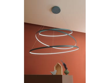 RINGS ORIZZONTALE LED aluminium pendant lamp By ZAVA | design Valerio ...
