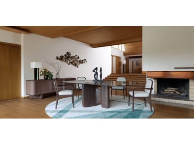 RIO IPANEMA Rectangular oak dining table By Roche Bobois | design Bruno Moinard