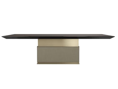 ROCK R Rectangular wooden dining table By Capital Collection