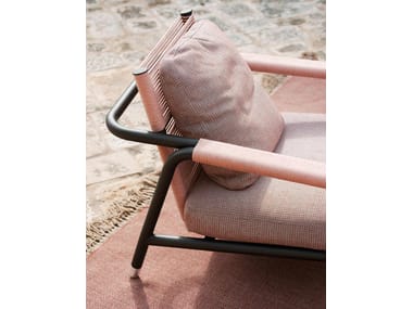 ASTRA Fabric garden armchair with armrests By RODA | design Rodolfo Dordoni