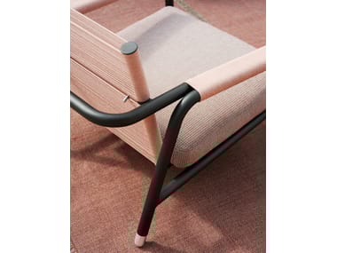 ASTRA Fabric garden armchair with armrests By RODA | design Rodolfo Dordoni