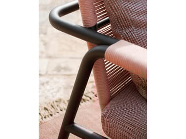 ASTRA Fabric garden armchair with armrests By RODA | design Rodolfo Dordoni