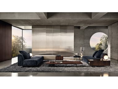 ROGER Sectional fabric sofa By Minotti | design Rodolfo Dordoni