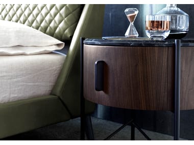 ROI Round bedside table with drawers By BertO | design Castello Lagravinese