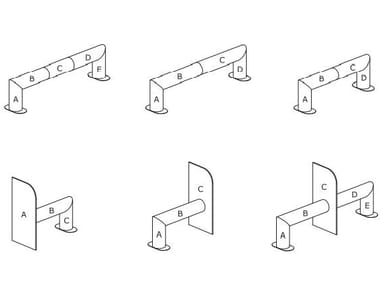 ROLL | Modular bench seating By MDD design Beza Projekt