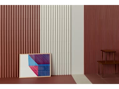 ROMBINI TRIANGLE RED Porcelain stoneware 3D Wall Cladding By Mutina ...