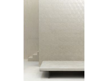Modular natural stone 3D Wall Cladding ROMBOO By Salvatori
