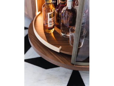 RONDÒ 2 Walnut sideboard / bar cabinet By Porada | design Umberto Asnago