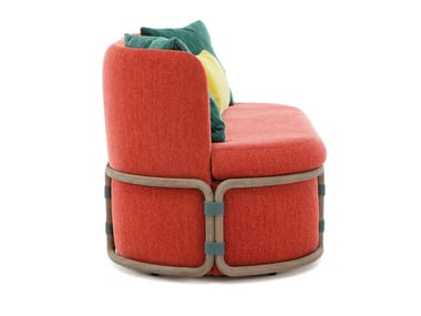 ROTIN 2 seater fabric sofa By Ethimo | design Zanellato/Bortotto