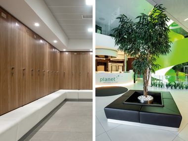 ROUND Banco de ecopele sem encosto By FIT INTERIORS