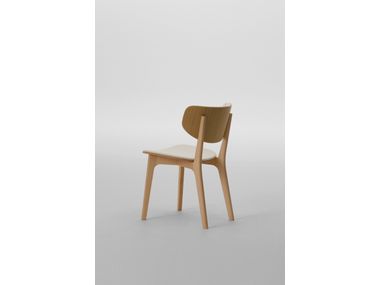 ROUNDISH Beech chair with leather integrated cushion By Maruni | design ...