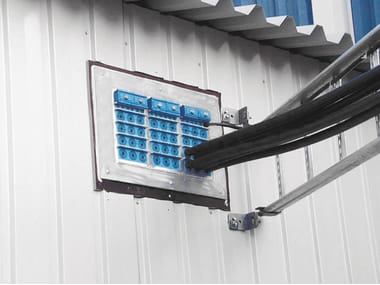 Steel Pipe fixing system and collar ROXTEC GH TRANSIT By Roxtec Italia