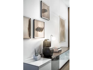 RUBEN | Suspended sideboard Suspended brass sideboard with doors By ...