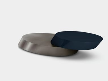 RYLAN Low steel and wood coffee table By Visionnaire | design Mauro ...