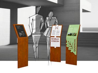 CUSTOMISABLE READY LECTERN Information stand By Remor