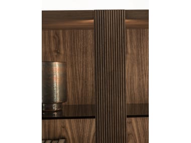 REVO OPEN Solid wood highboard with drawers By Riva 1920