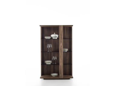 REVO OPEN Solid wood highboard with drawers By Riva 1920