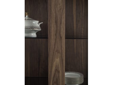 REVO OPEN Solid wood highboard with drawers By Riva 1920