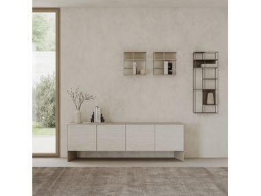 LEVIA WALL SQUARE Libreria a giorno in metallo By Ronda Design