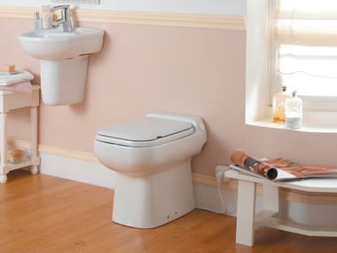 SANICOMPACT LUXE SILENCE Floor mounted toilet with waste macerator By ...