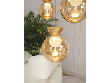 CHARM SPHERE LED glass pendant lamp By SANS SOUCI