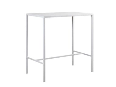 SEASIDE Mesa rectangular alta para jardín de metal By Vermobil