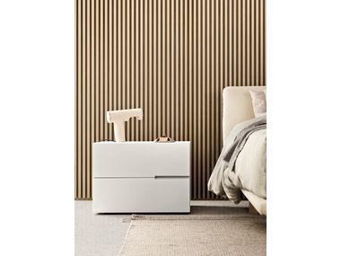 SEGNO Bedside table with drawers By Pianca