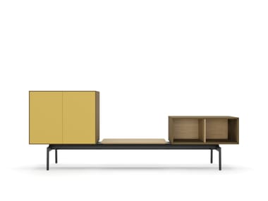 SEMITON 3 UNITS Modular MDF sideboard By Arper | design Garcia Cumini