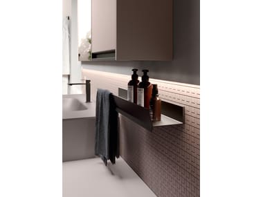 Wall-mounted vanity unit with mirror SENSE 14 By Ideagroup