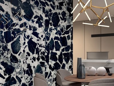 Porcelain stoneware wall/floor tiles with marble effect SENSI UP By ABK