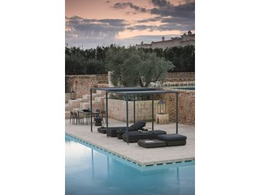 SHIBUYA Freestanding aluminium pergola By Unopiù | design Ferruccio Laviani