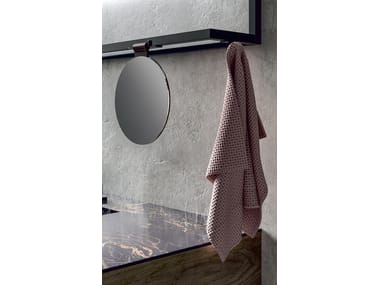 Single wall-mounted wood veneer vanity unit with drawers SIDÉRO COMP. 5 ...