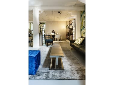 Solid-color rectangular rug SILKY Luxury Collection By Angelo