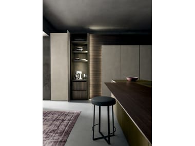 SKILL Linear milltech kitchen with integrated handles By MODULNOVA ...