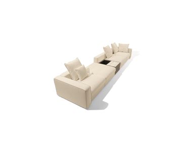 SKYLINE Corner modular fabric sofa with chaise longue By Giorgetti ...