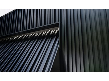 Continuous facade system SMARTIA BARCODE CLADDING By Alumil