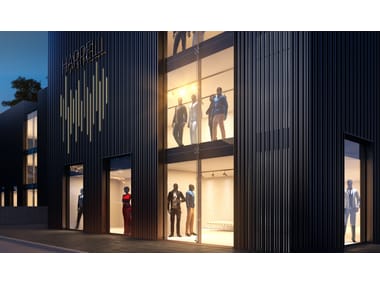 SMARTIA BARCODE CLADDING Continuous facade system By Alumil