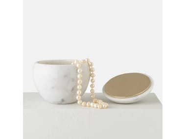Marble storage box / jewel box SNOW.WHITE By Opinion Ciatti design ...