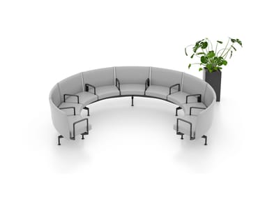 SOFT WAIT Beam seating with armrests By Vitra | design Barber & Osgerby
