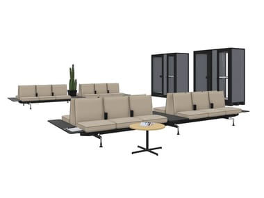 SOFT WAIT Beam seating with armrests By Vitra | design Barber & Osgerby