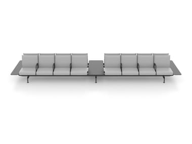 SOFT WAIT Beam seating with armrests By Vitra | design Barber & Osgerby