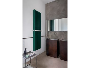 Vertical wall-mounted aluminium decorative radiator SOHO BATHROOM By ...