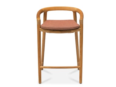 SOLID | Stool with back Solid Collection By MANUTTI design Lionel Doyen