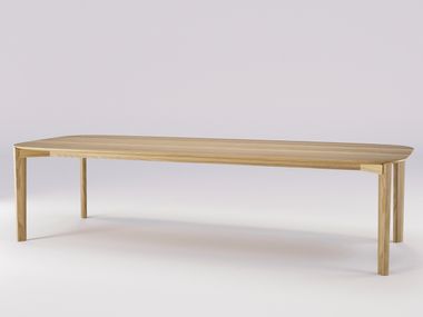 SOMA Rectangular wooden table By Wewood | design Christian Haas