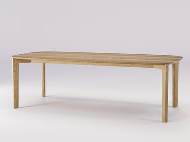SOMA Rectangular wooden table By Wewood | design Christian Haas